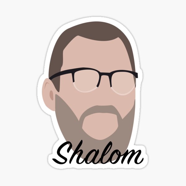 "Shalom" Sticker for Sale by kae-r-design | Redbubble