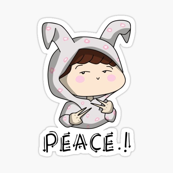 "Peace.! Yo Na " Sticker for Sale by Luluna . | Redbubble