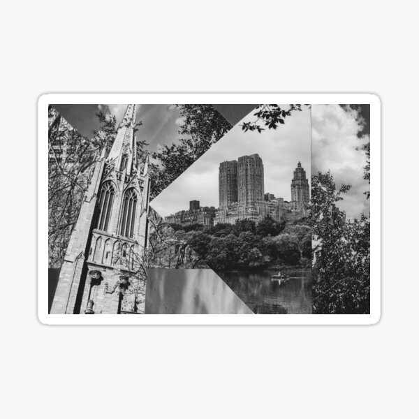 "Central Park Collage" Sticker for Sale by madsofoart | Redbubble