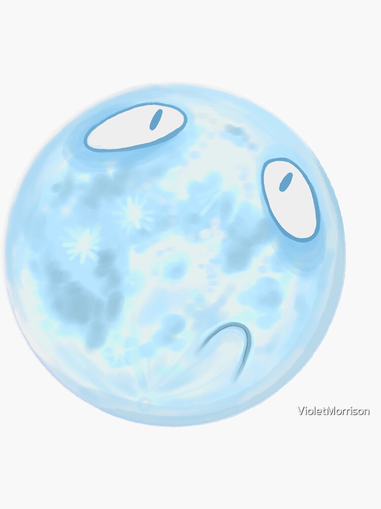 "Sad Moon " Sticker for Sale by VioletMorrison | Redbubble