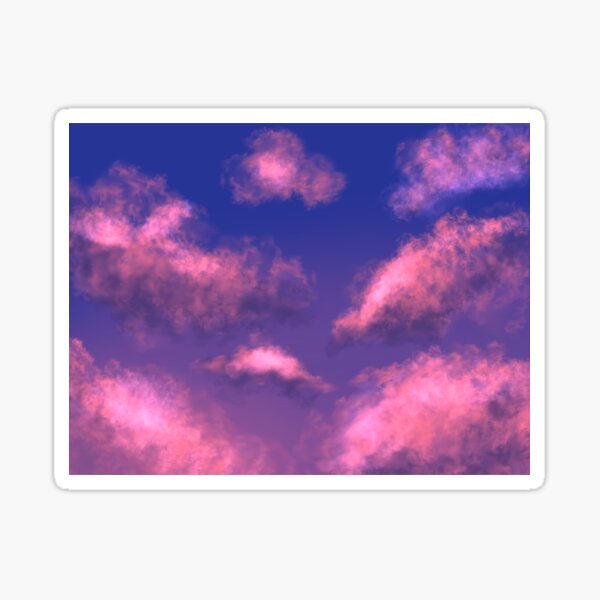 "Pink cloud" Sticker for Sale by Newbieseller | Redbubble