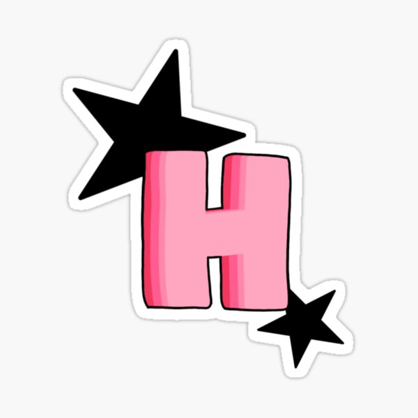 "H Letter" Sticker for Sale by LOVExLABELS | Redbubble