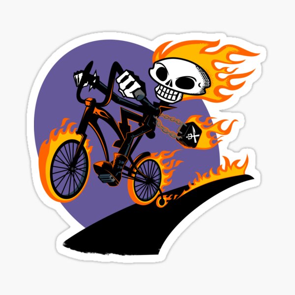 "Little Rider" Sticker for Sale by SpaceRockLab | Redbubble