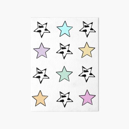 "Aesthetic Stars Sticker Pack" Art Board Print by millafrlan | Redbubble