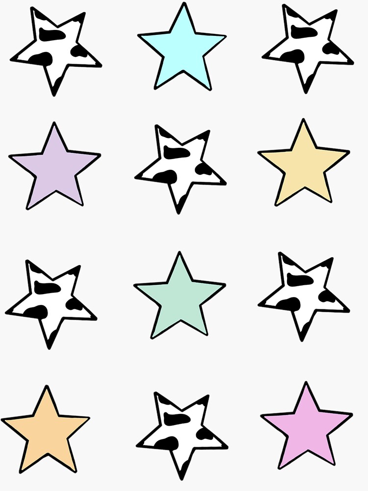 "Aesthetic Stars Sticker Pack" Sticker for Sale by millafrlan | Redbubble