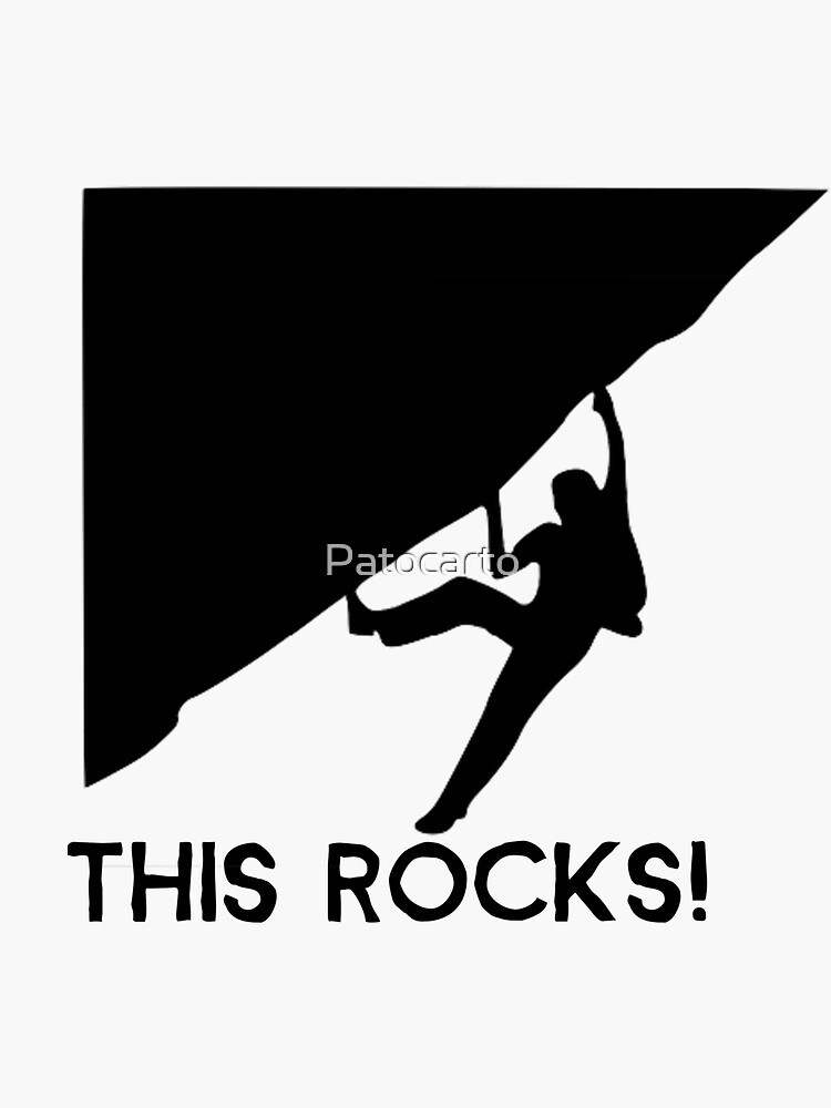 "This Rocks!" Sticker for Sale by Patocarto | Redbubble