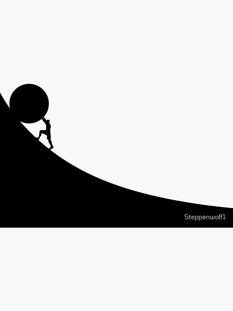 "Push Harder" Sticker by Steppenwolf1 | Redbubble