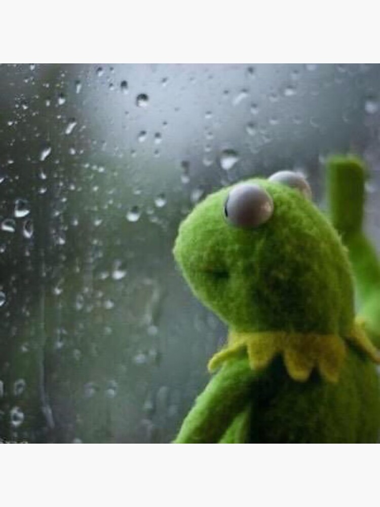 "Kermit is sad" Sticker for Sale by easypeasymate | Redbubble