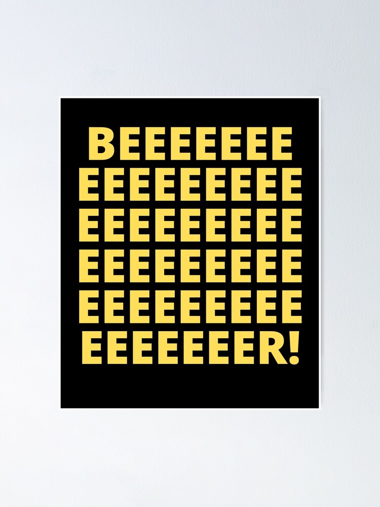 "BEEEEER!" Poster for Sale by kosethk | Redbubble