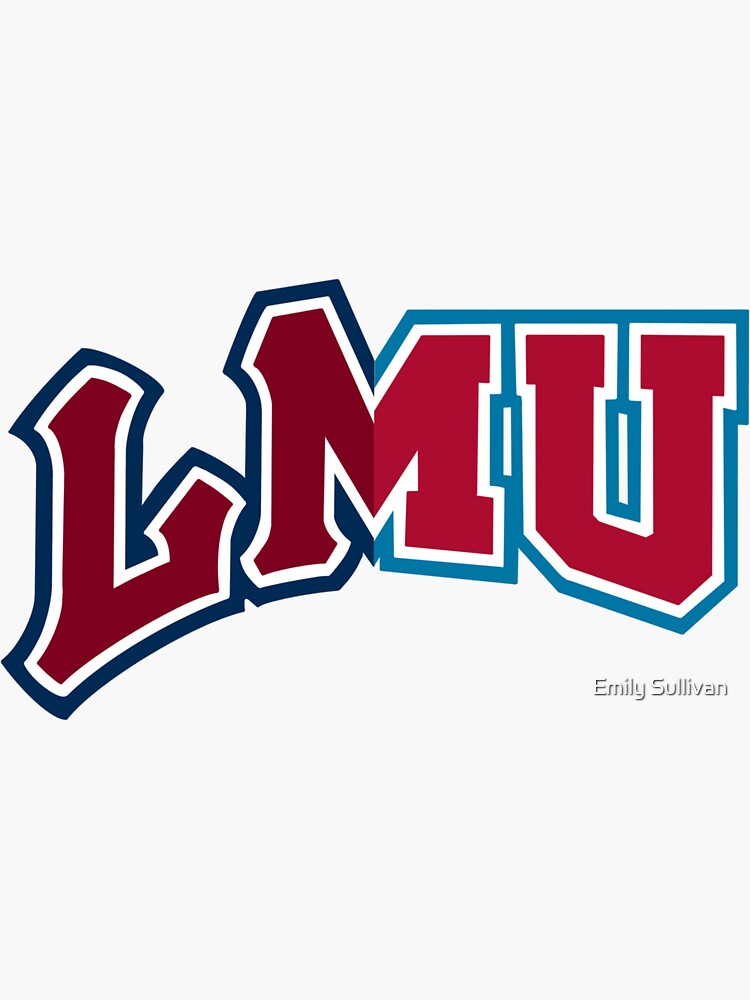 "LMU Logo Transition " Sticker for Sale by Emily Sullivan | Redbubble