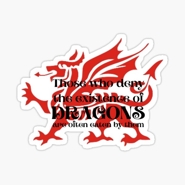 "Dragon Denial" Sticker for Sale by GourangaStore | Redbubble