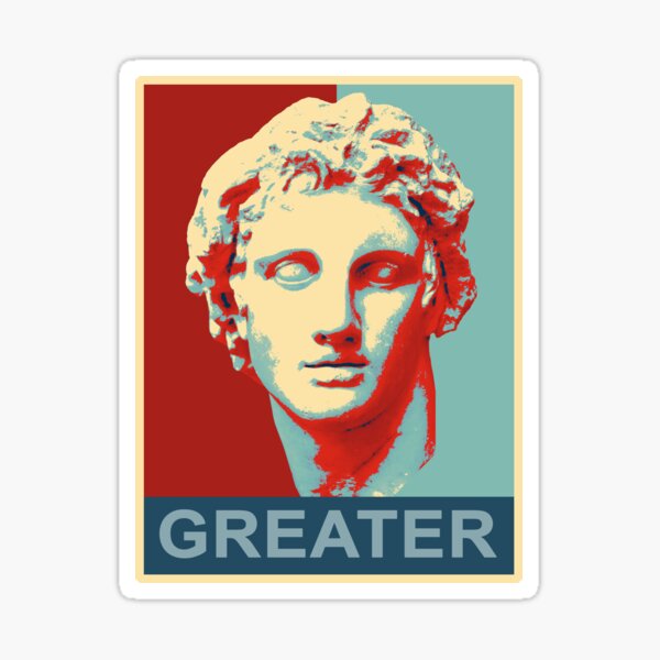 "Alexander The Great(er)" Sticker by Neonyx2020 | Redbubble