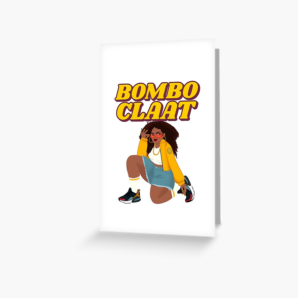 "bomboclaat funny jamaican tiktok twitter trending meme" Greeting Card ...