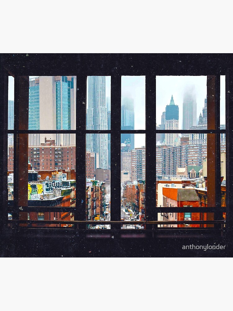"New York City Window" Poster for Sale by anthonylonder | Redbubble