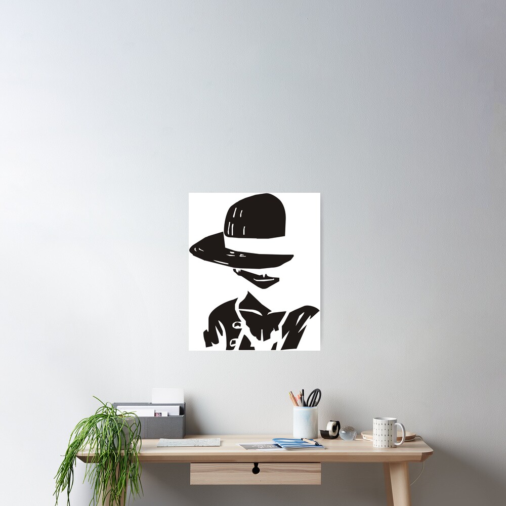 "shading luffy one piece" Poster for Sale by annas687 | Redbubble