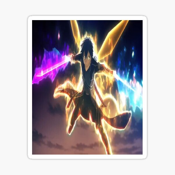 "Kirito in God mode" Sticker for Sale by moske98 | Redbubble