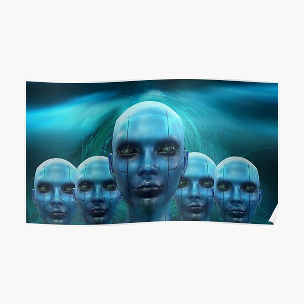 "#4 Sci-Fi Alien Galaxy Fantasy Landscape" Poster by WizardsWorld ...