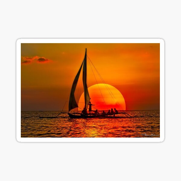 "BORACAY ISLAND of the PHILIPPINES" Sticker for Sale by CharaFeShop ...