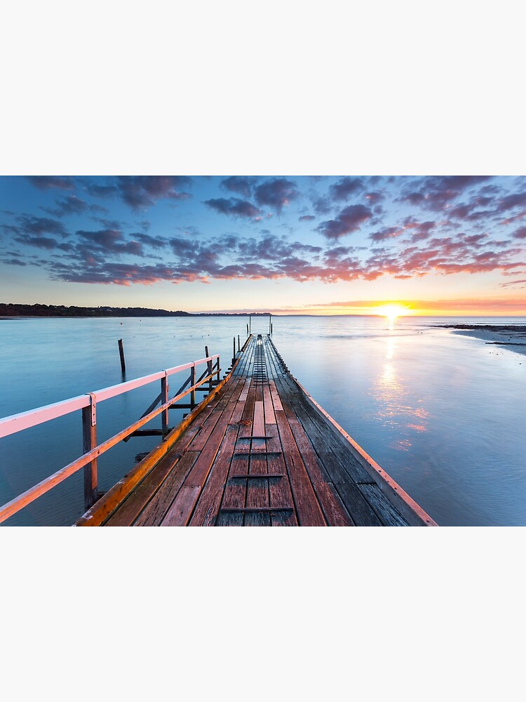 "Point Leo Pier Sunrise" Art Print for Sale by avantvisual | Redbubble