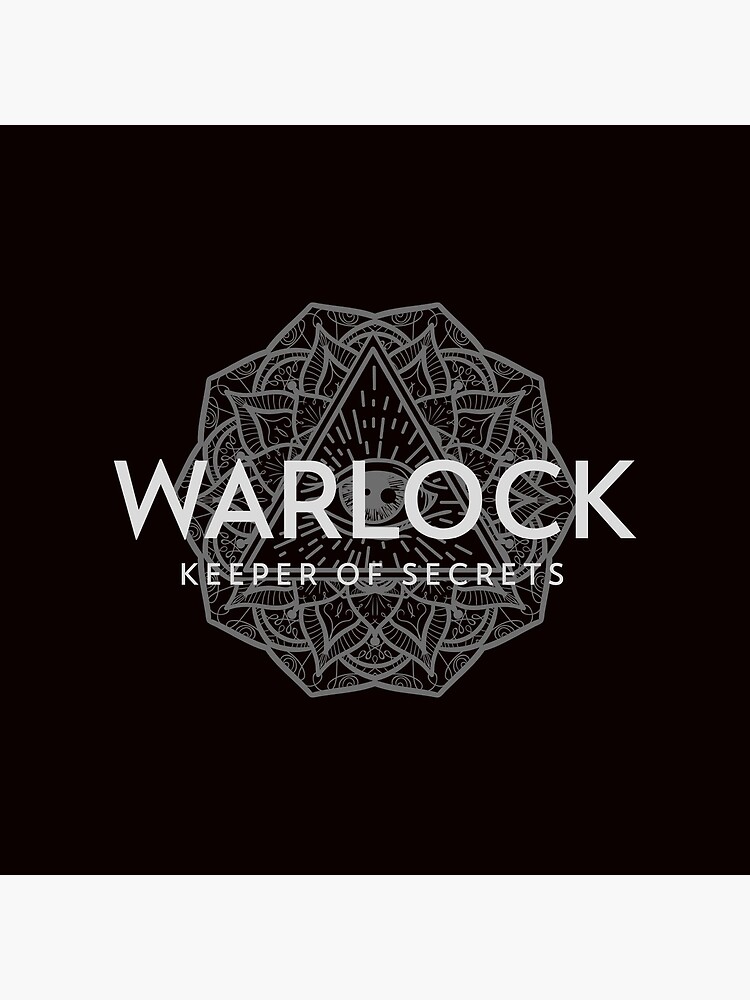 "Dungeons and Dragons Clothing Warlock Design" Poster for Sale by ...