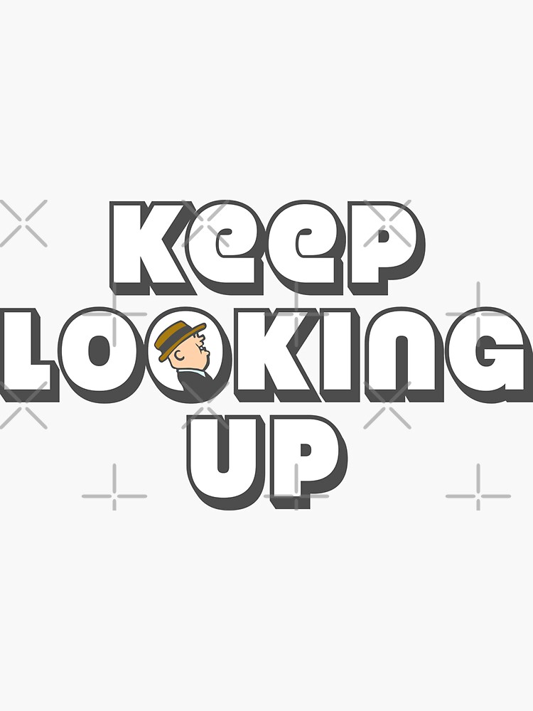 "Short People Keep looking up" Sticker by Cute-Kingdom | Redbubble