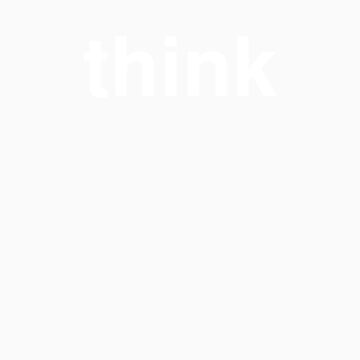"think" Sticker for Sale by ninov94 | Redbubble