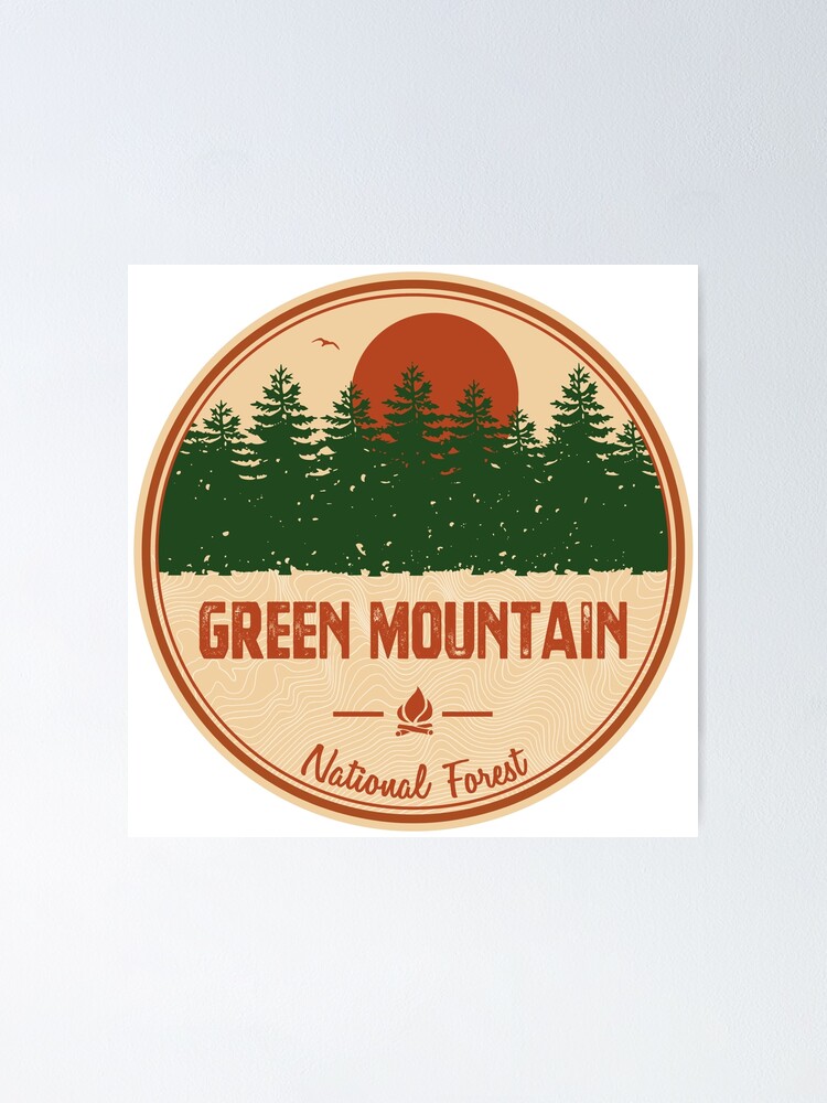 "Green Mountain National Forest" Poster by esskay | Redbubble