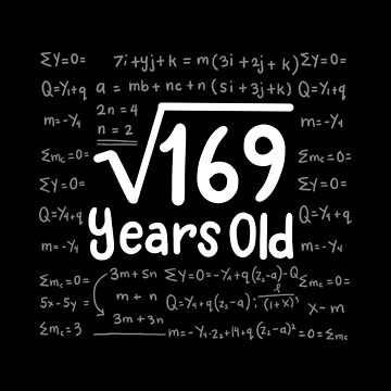 "Square Root Of 169 Gift For Kids 13th Birthday" Art Board Print for ...