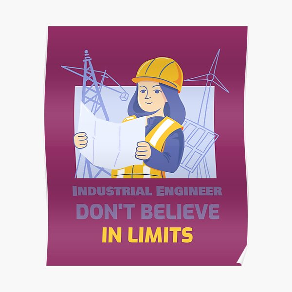 "Industrial Engineer" Poster for Sale by fabriticstore | Redbubble