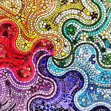 "Gaudi Barselona mosaic" Poster for Sale by Shevi | Redbubble