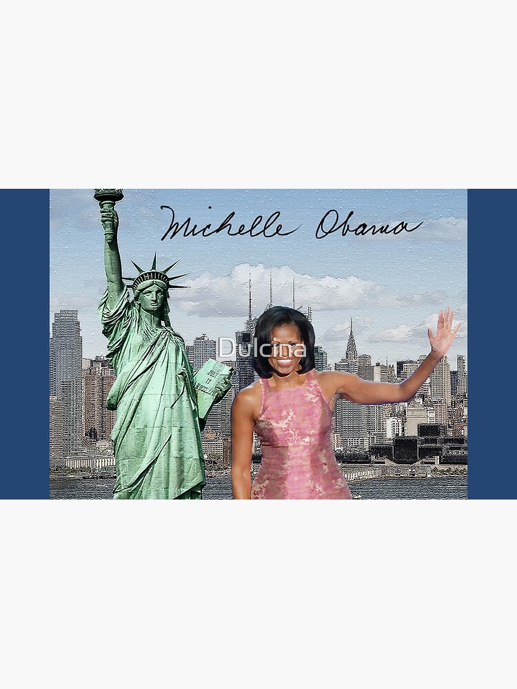 "Michelle Obama and the Statue of Liberty" Mug by Dulcina | Redbubble