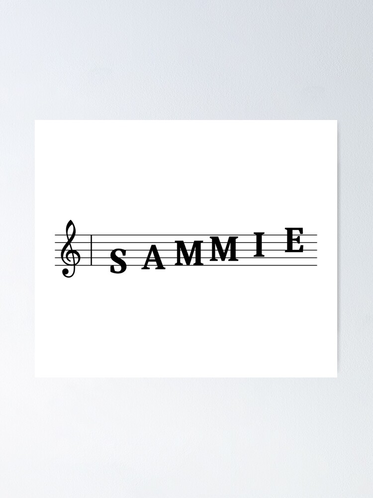 "Name Sammie" Poster for Sale by gulden | Redbubble