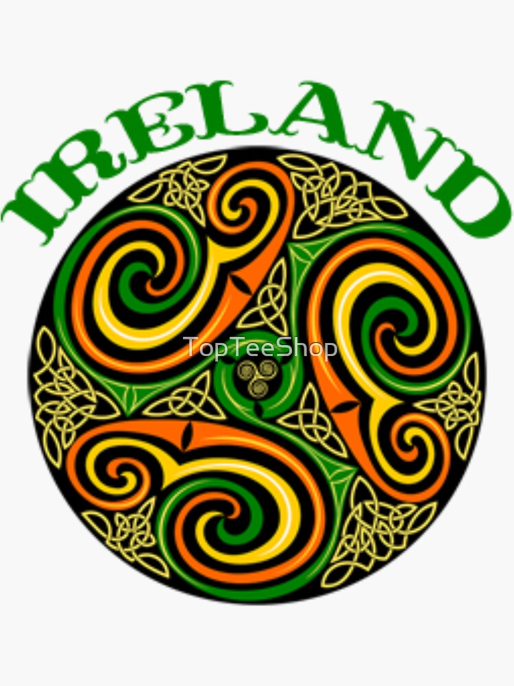 "Celtic Irish Circle Ireland Pride Gaelic Quotes Symbols" Sticker for ...