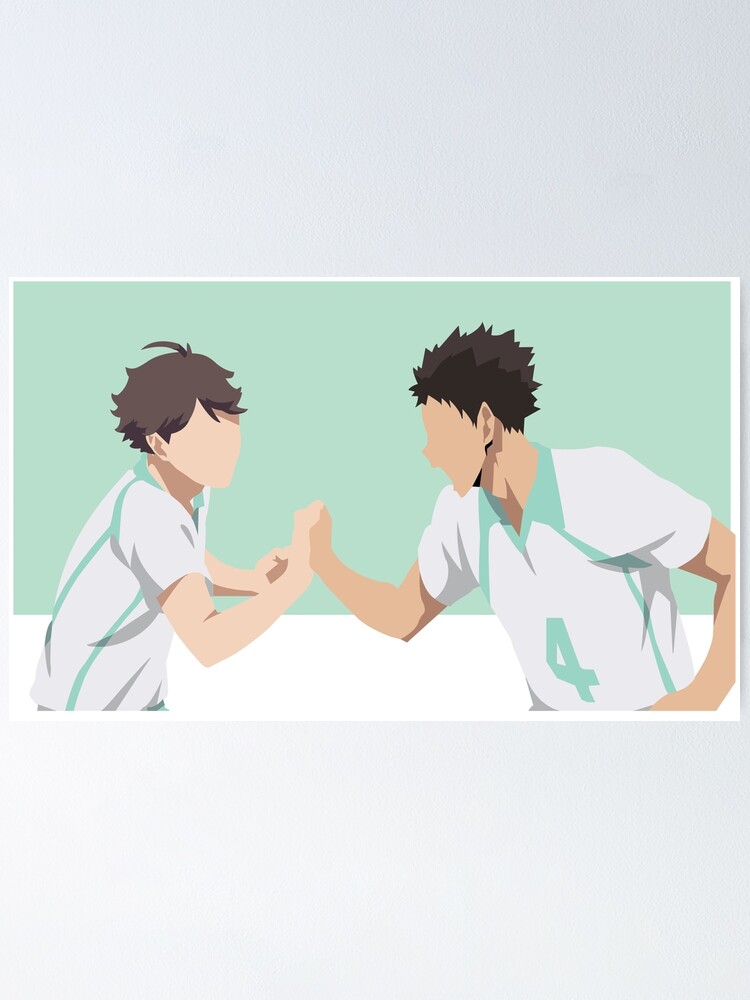 "Iwaizumi Hajime and Oikawa Tooru (Iwaoi) / Haikyuu" Poster by ...