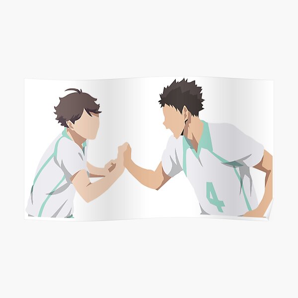 " Iwaizumi Hajime and Oikawa Tooru (Iwaoi) / Haikyuu" Poster by ...