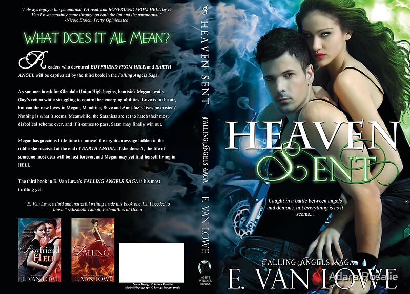 "Heaven Sent Book Cover Jacket Design" by Adara Rosalie | Redbubble