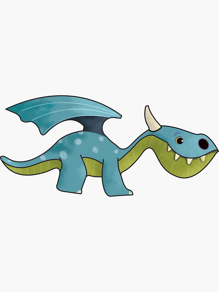 "Norbert the non-stinging dragon" Sticker for Sale by vikngDesign ...