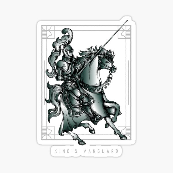 "King’s Vanguard" Sticker for Sale by klementedesigns | Redbubble