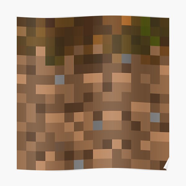 "Minecraft Podzol" Poster by Opptitronica | Redbubble