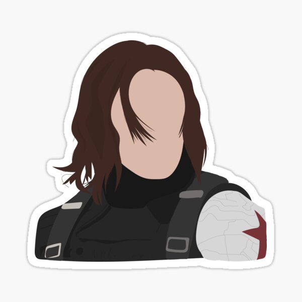 "Bucky" Sticker by sassvannah | Redbubble