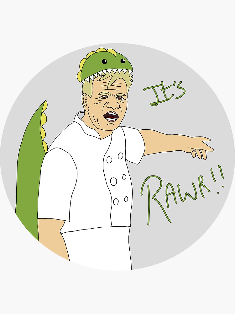 "It's Rawr" Sticker for Sale by gretadesigns | Redbubble