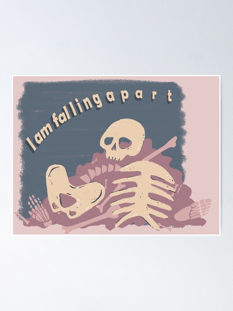 "Anxious skeleton" Poster for Sale by kim-2003 | Redbubble