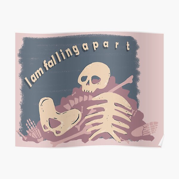 "Anxious skeleton" Poster for Sale by kim-2003 | Redbubble