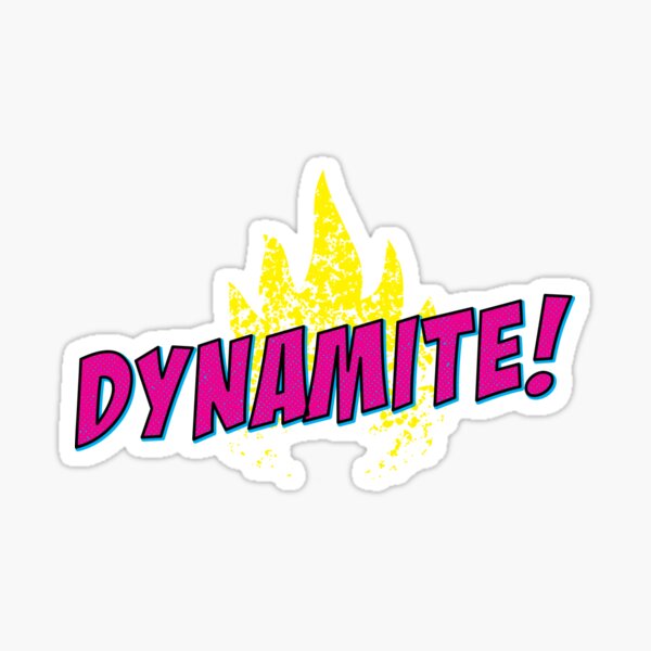 "BTS Dynamite" Sticker for Sale by infleims | Redbubble
