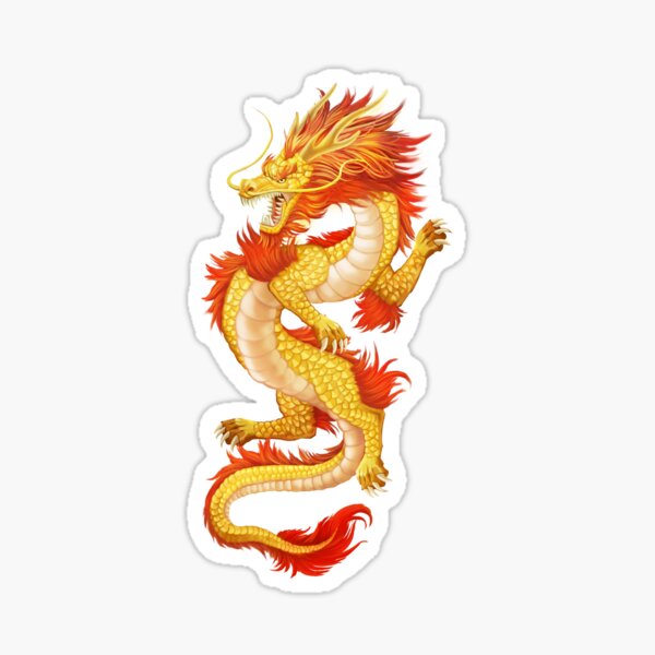 "Wonderful dragon" Sticker for Sale by SSSTUDIOONE | Redbubble