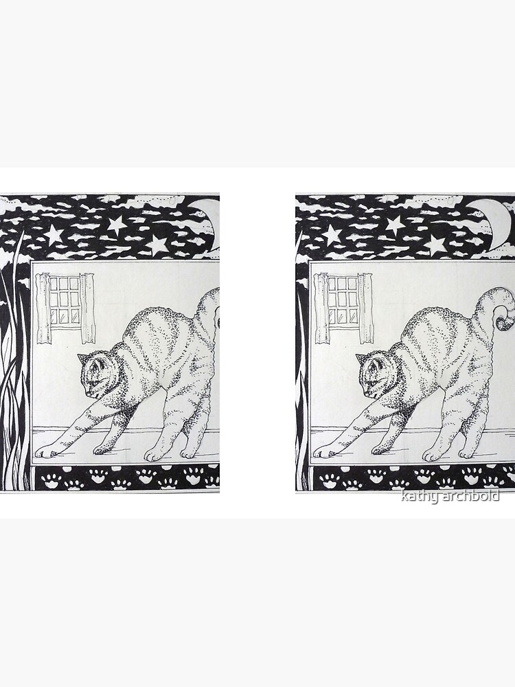 "If Aubrey Beardsley had a cat...." Hardcover Journal for Sale by kathy ...