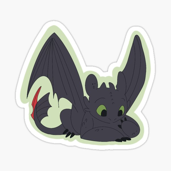 "Toothless Design" Sticker by kaitlynea | Redbubble