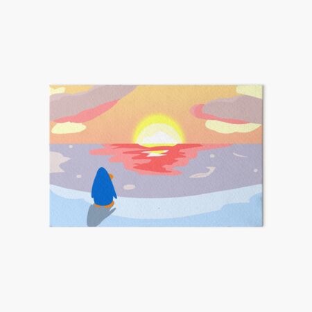 "Club Penguin - Sunset Painting" Art Board Print by Wydrop | Redbubble