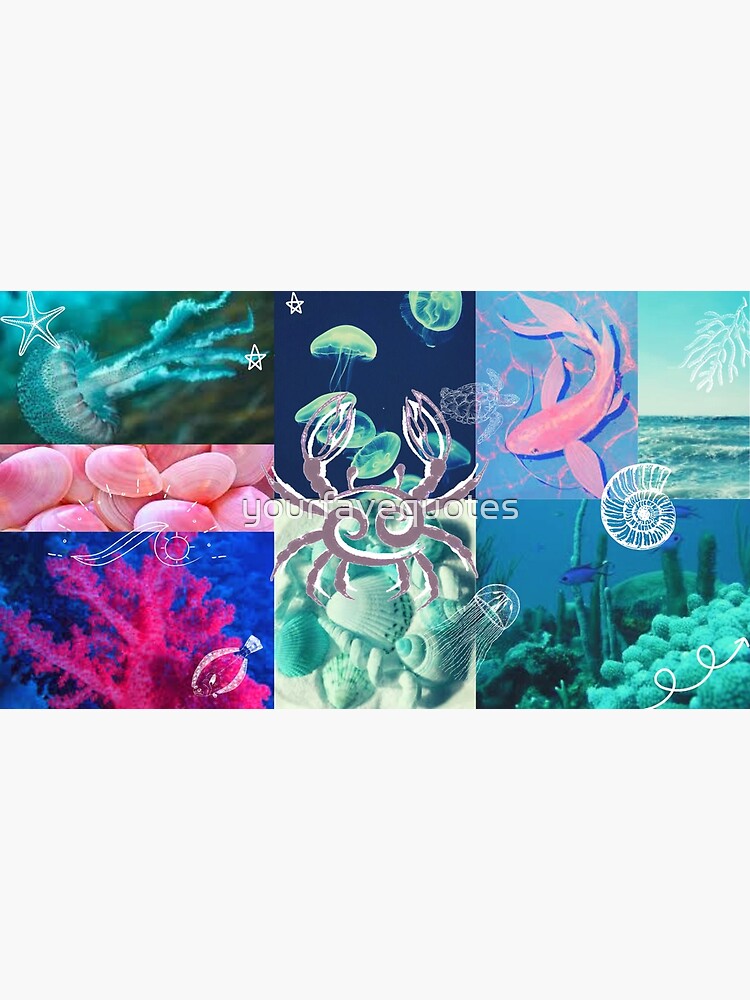 "Ocean Collage" Poster by yourfavequotes | Redbubble