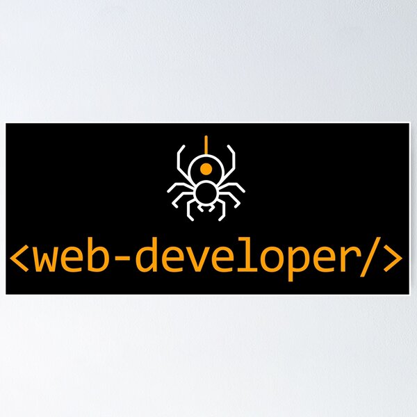 "WEB DEVELOPER" Poster for Sale by officegeekshop | Redbubble